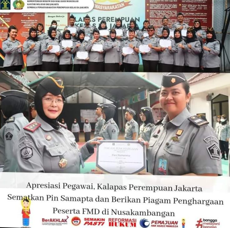 Kalapas Perempuan Kelas IIA Jakarta, Ade Agustina Memberikan ...
